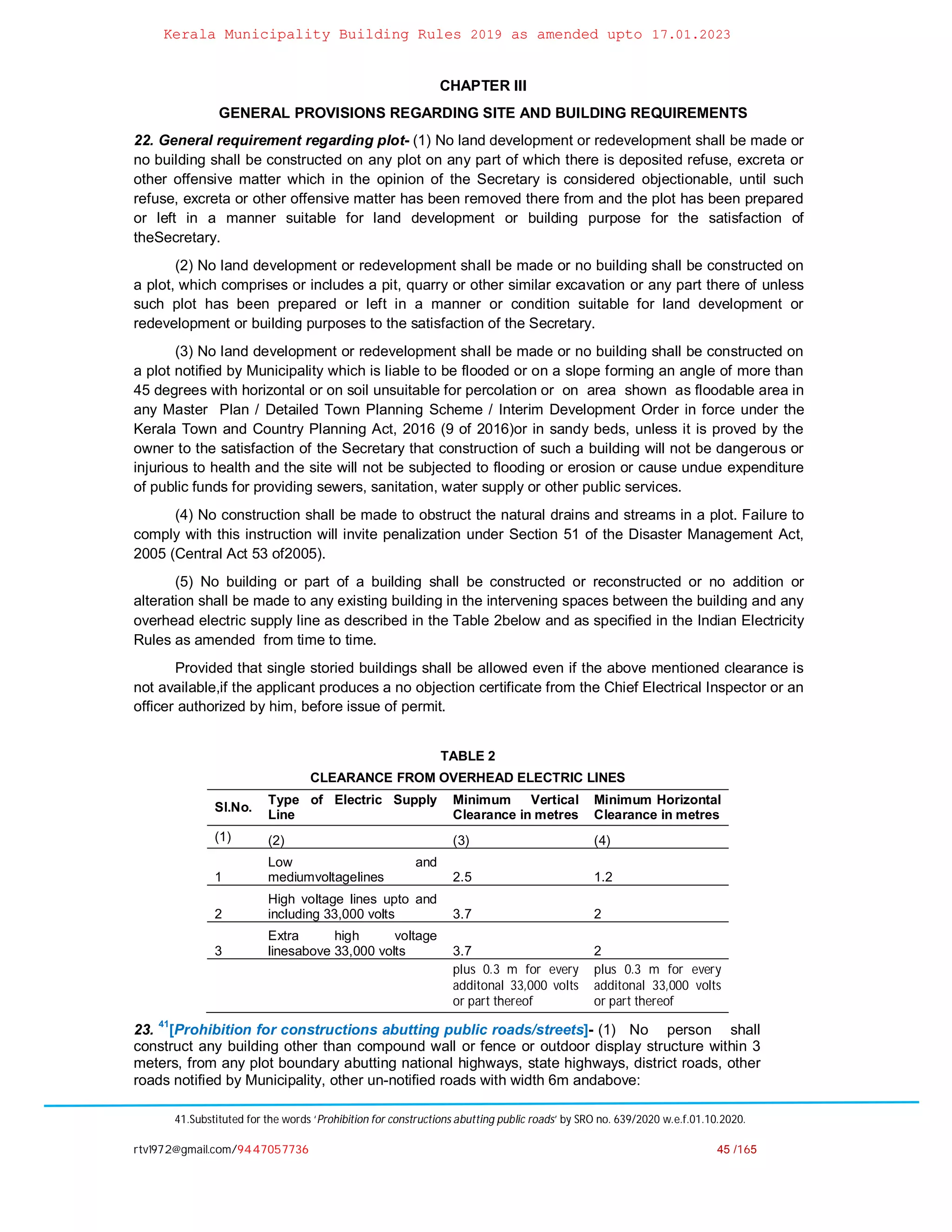 KMBR 2019 amended upto 17.01.23.pdf- Kerala municipal building rules ...