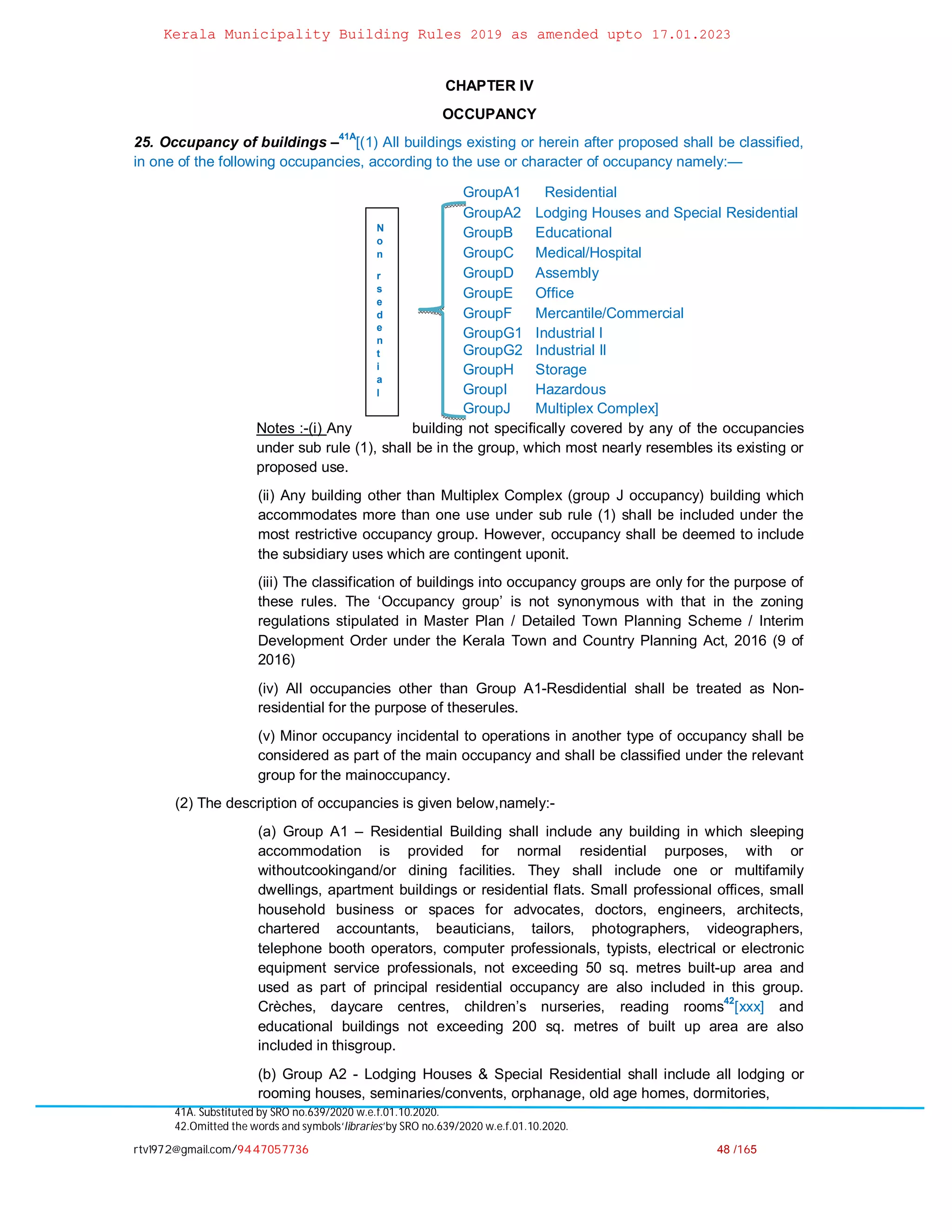 KMBR 2019 amended upto 17.01.23.pdf- Kerala municipal building rules ...
