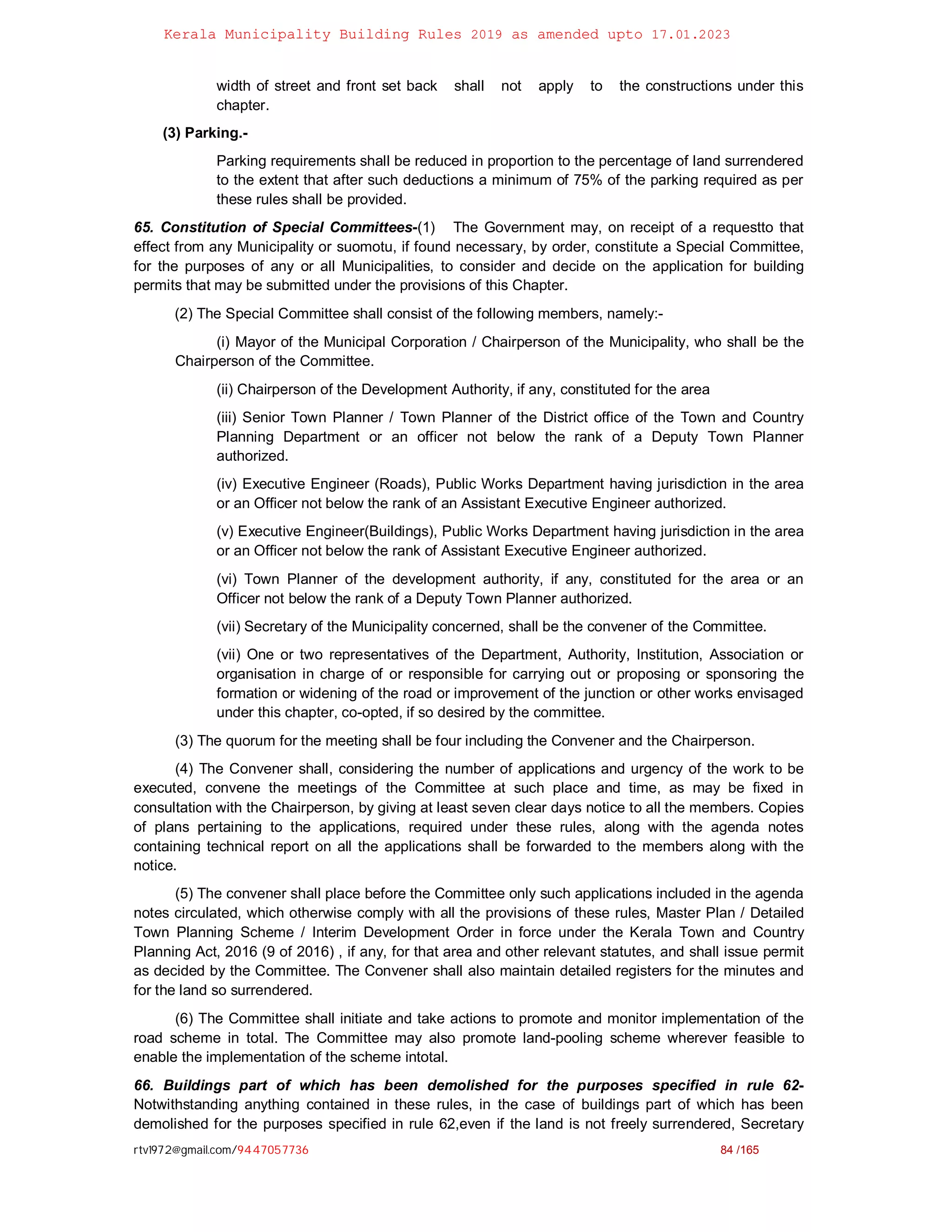 KMBR 2019 amended upto 17.01.23.pdf- Kerala municipal building rules ...