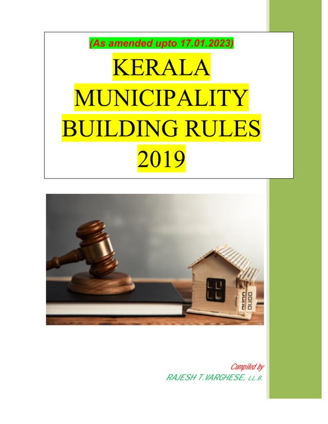 KMBR 2019 amended upto 17.01.23.pdf- Kerala municipal building rules ...