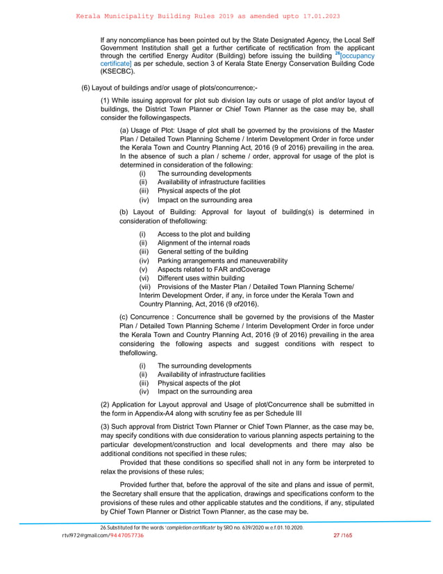 KMBR 2019 amended upto 17.01.23.pdf- Kerala municipal building rules ...