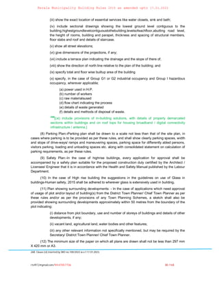 KMBR 2019 amended upto 17.01.23.pdf- Kerala municipal building rules ...