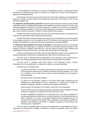 KMBR 2019 amended upto 17.01.23.pdf- Kerala municipal building rules ...