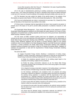 KMBR 2019 amended upto 17.01.23.pdf- Kerala municipal building rules ...