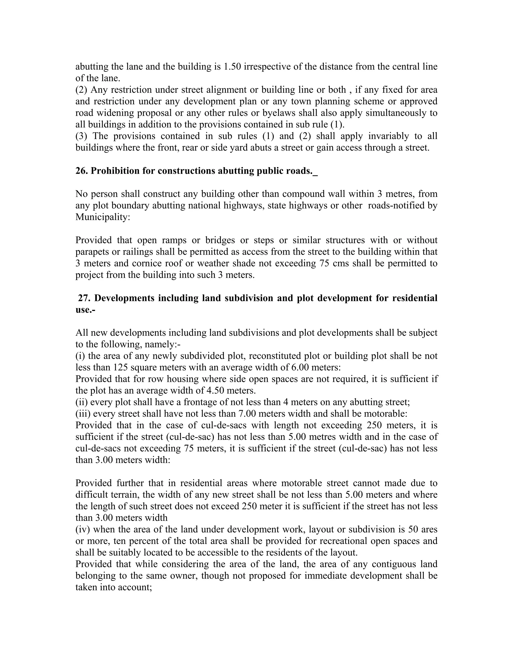 Kmbr rule Kerala Municipality Building Rules KMBR | PDF