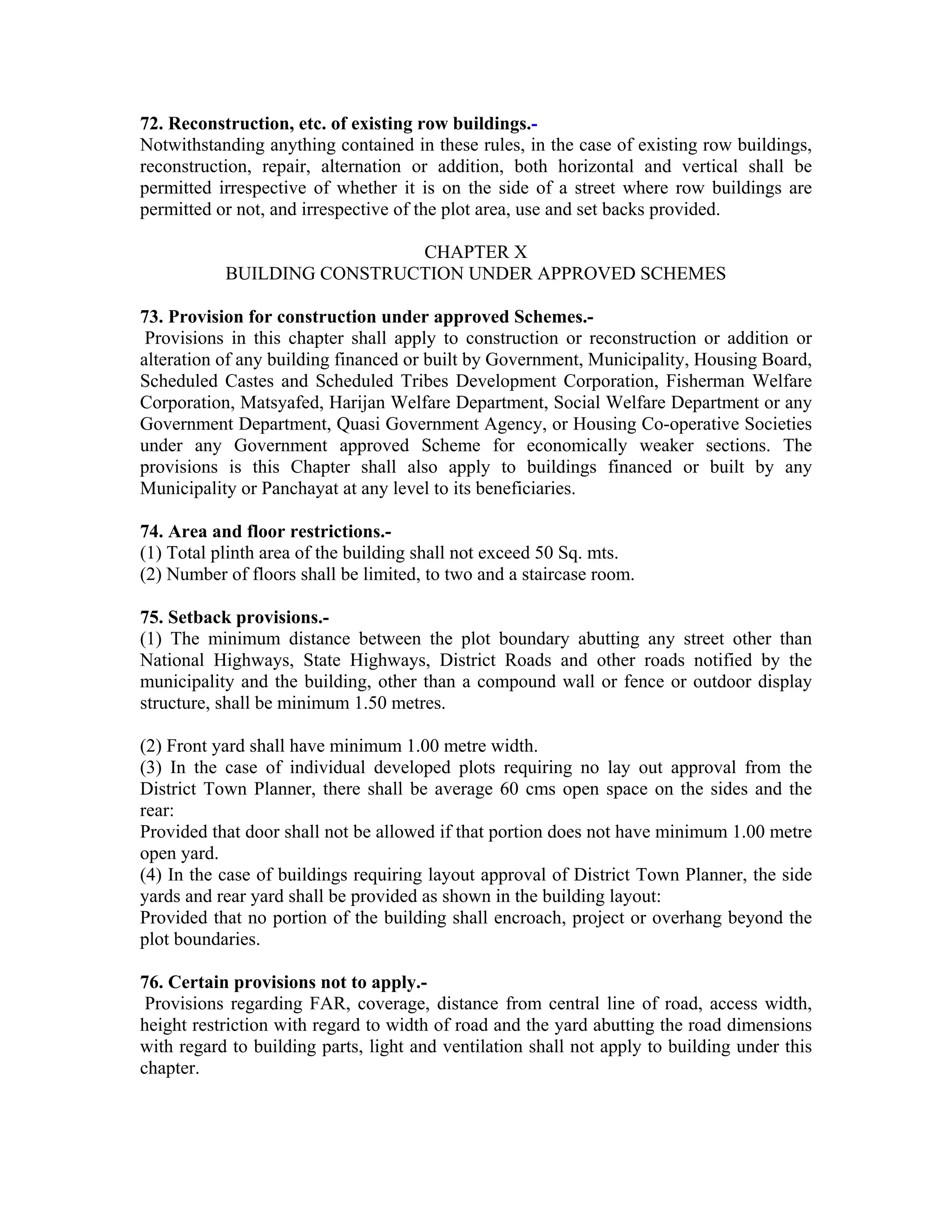 Kmbr rule Kerala Municipality Building Rules KMBR | PDF