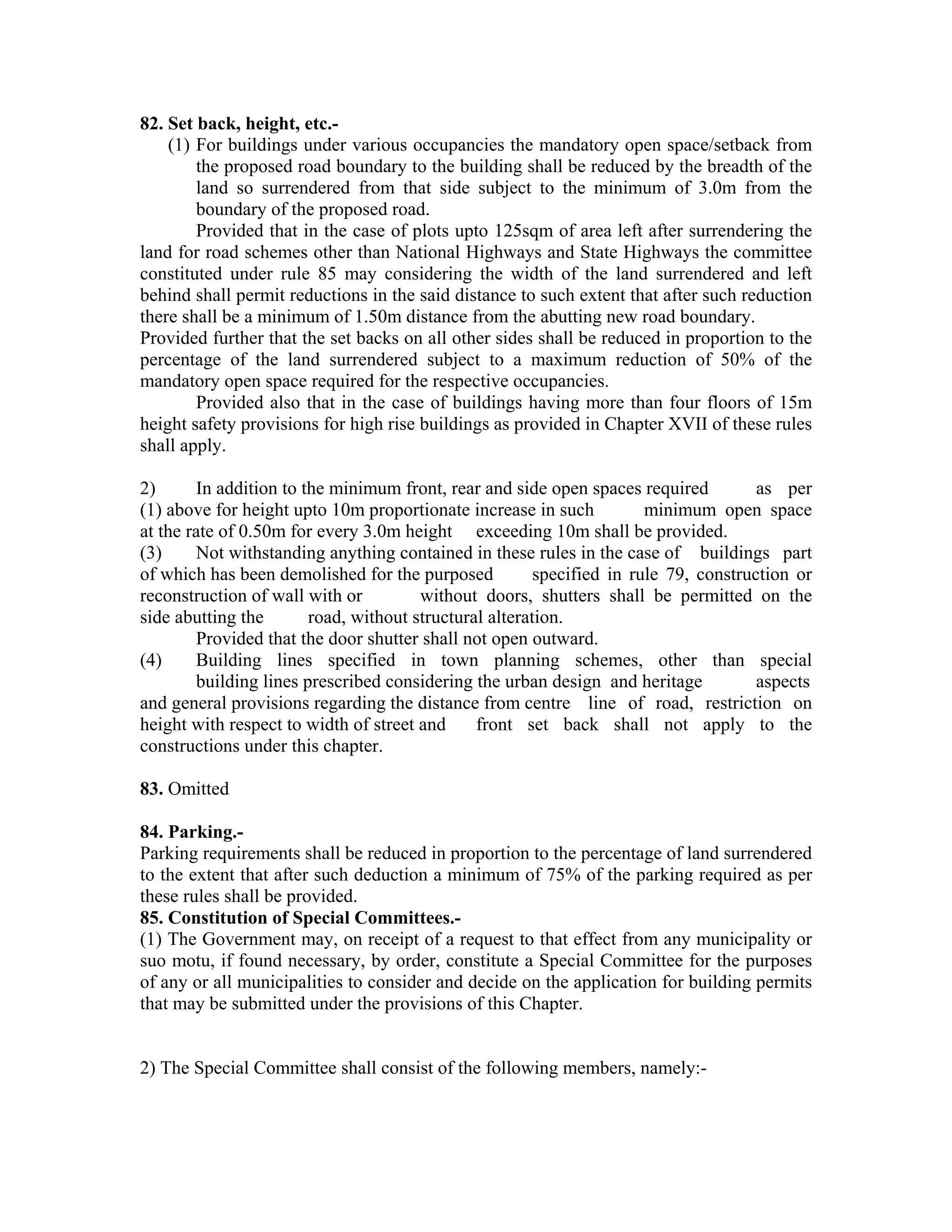 Kmbr rule Kerala Municipality Building Rules KMBR | PDF