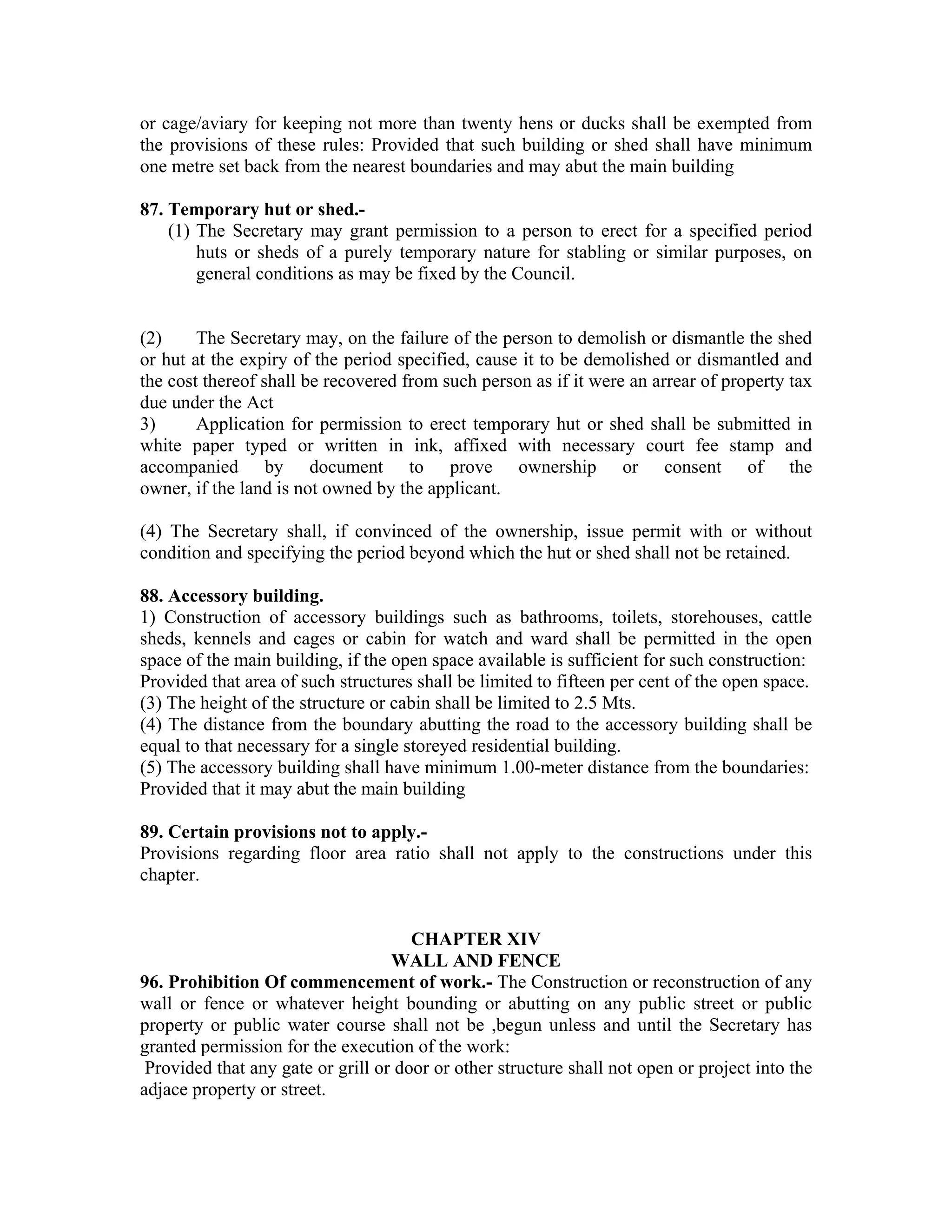 Kmbr rule Kerala Municipality Building Rules KMBR | PDF