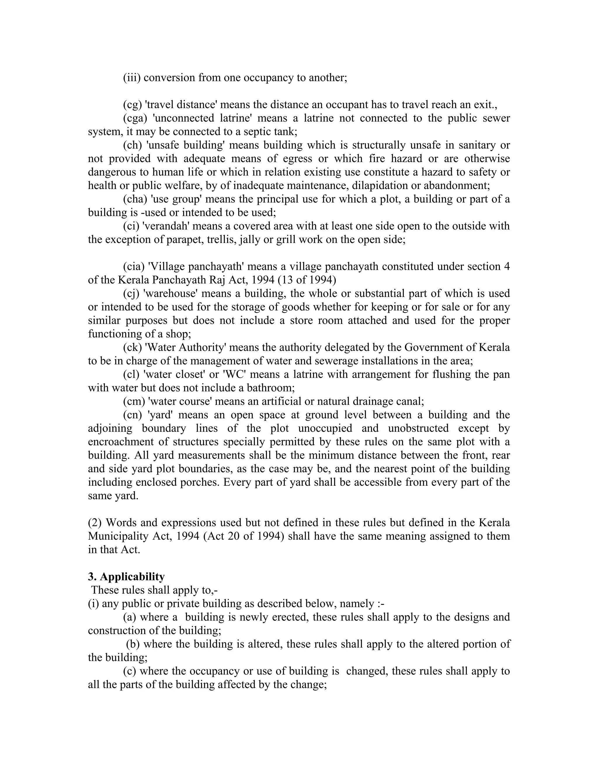 Kmbr rule Kerala Municipality Building Rules KMBR | PDF