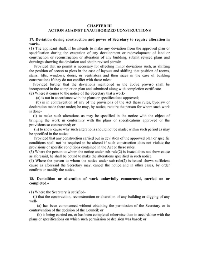 Kmbr rule Kerala Municipality Building Rules KMBR | PDF