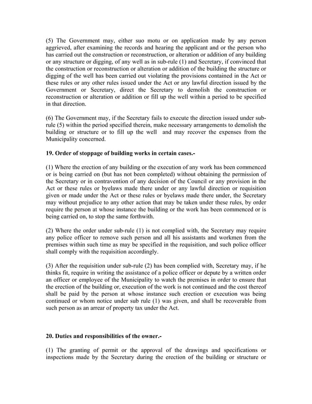 Kmbr rule Kerala Municipality Building Rules KMBR | PDF