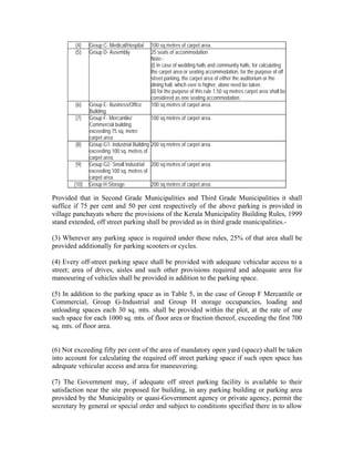 Kmbr rule Kerala Municipality Building Rules KMBR | PDF