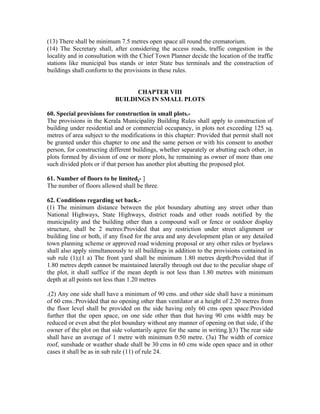 Kmbr rule Kerala Municipality Building Rules KMBR | PDF
