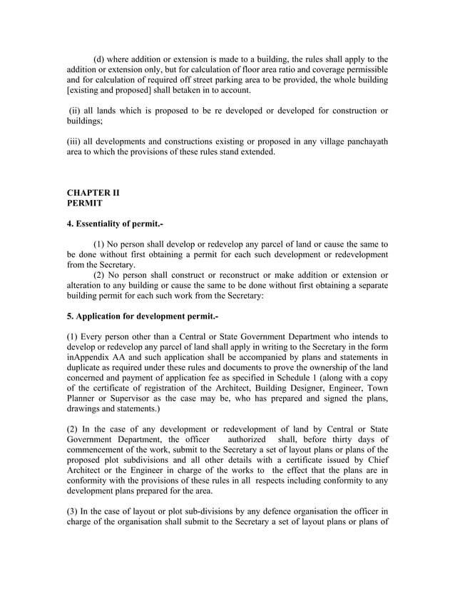 Kmbr rule Kerala Municipality Building Rules KMBR | PDF