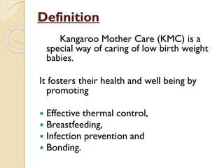 Kangaroo Mother Care . neonate. newborncare | PDF