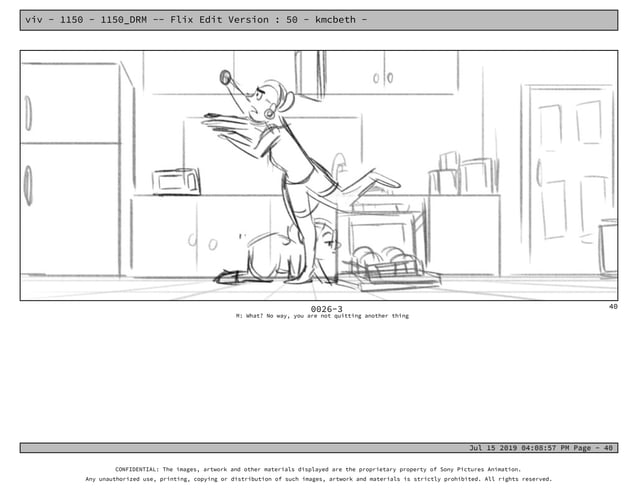 Vivo Storyboards Gabi and Vivo Kitchen Sequence | PPT