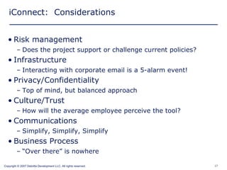 iConnect: Expertise Location at Deloitte | PPT