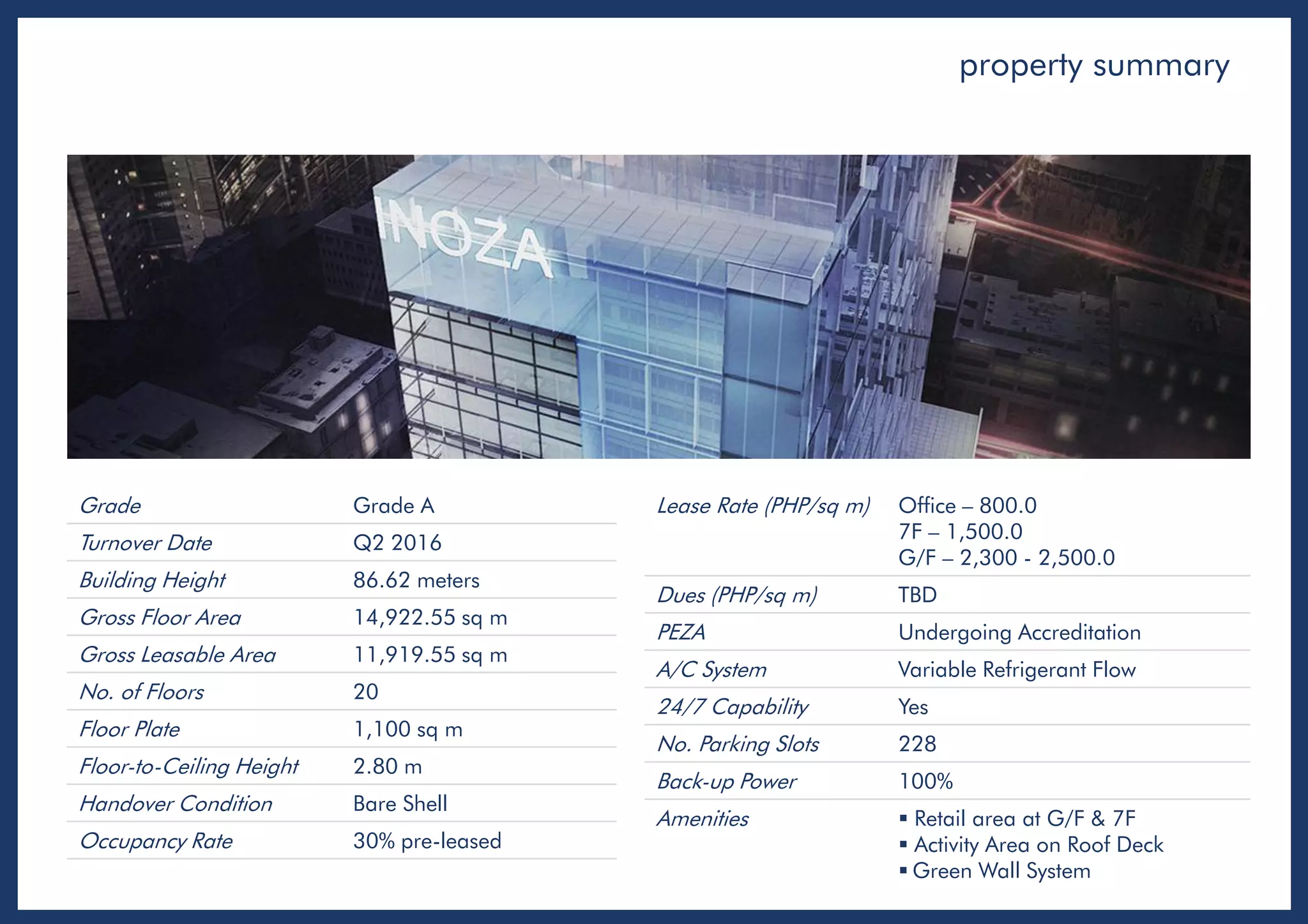 Inoza Tower Building Presentation | PDF