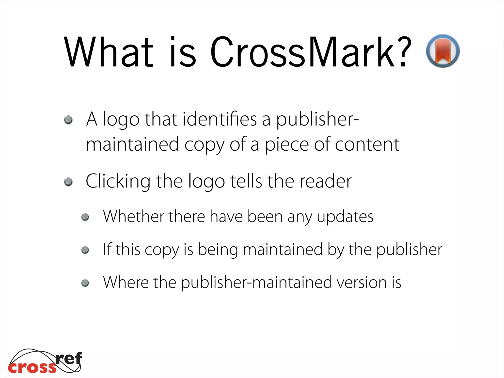 crossmark update | PPT