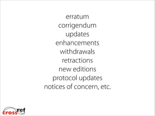 crossmark update | PPT