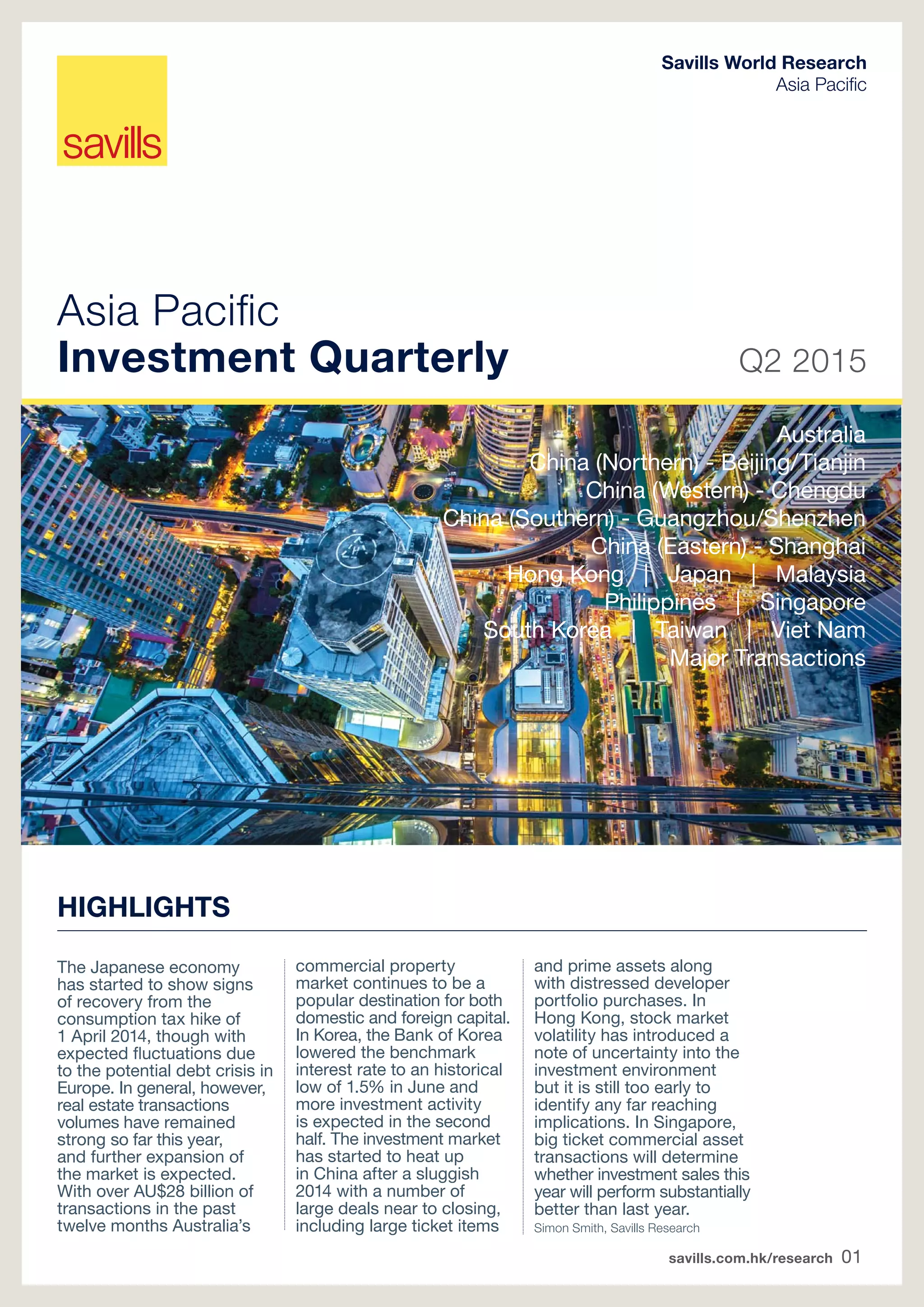Asia Pacific Investment Quarterly | PDF