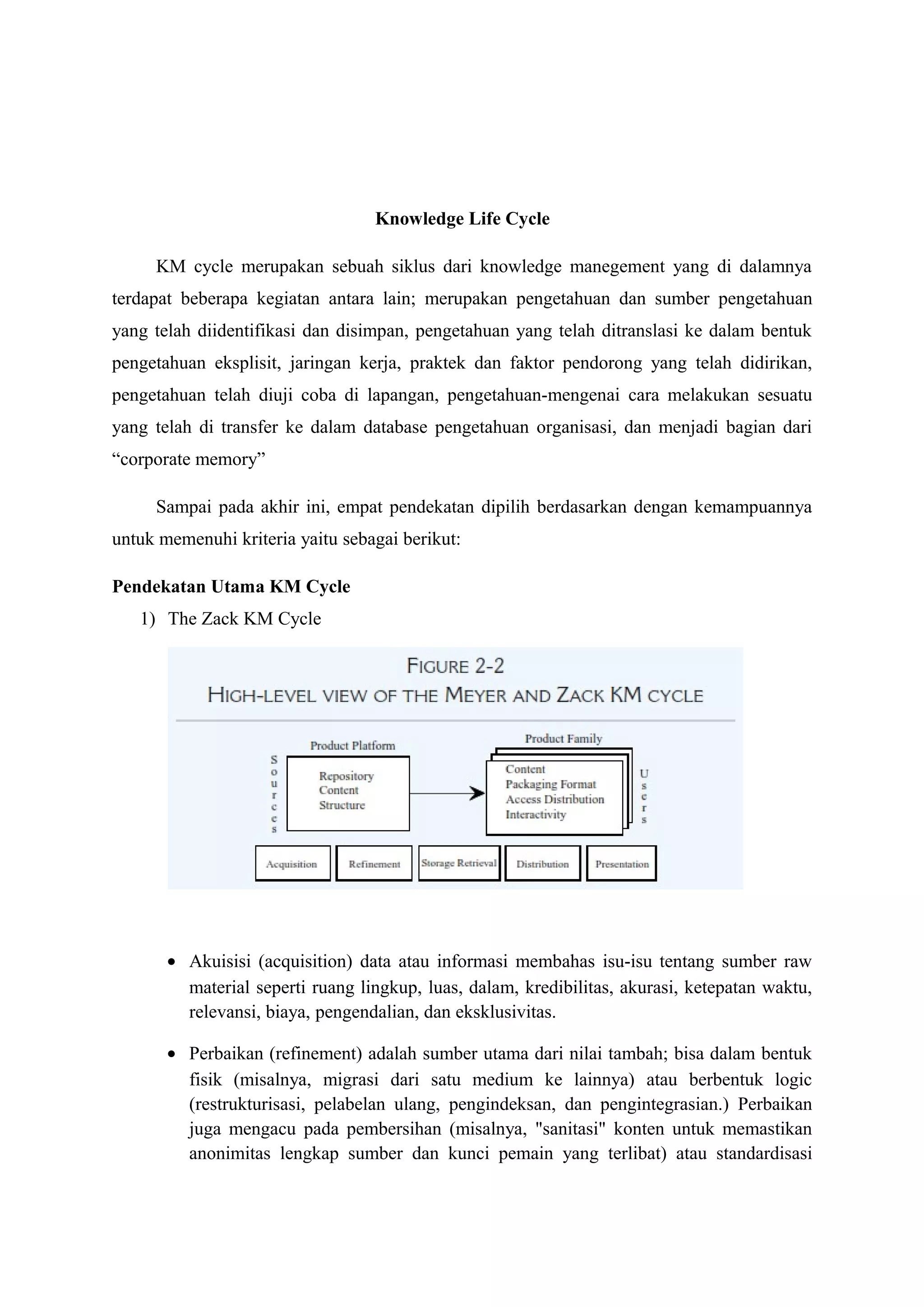 Knowledge management cycle | DOC