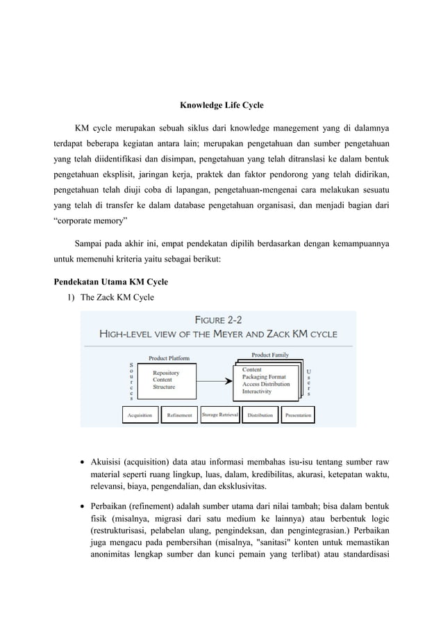 Knowledge management cycle | DOC