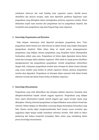 Knowledge management cycle | DOC