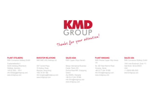 KMD Group - Your specialist for precise connector strips | PPT