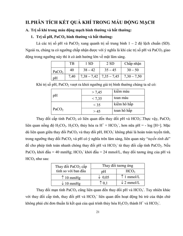 KHÍ MÁU ĐỘNG MẠCH | PDF