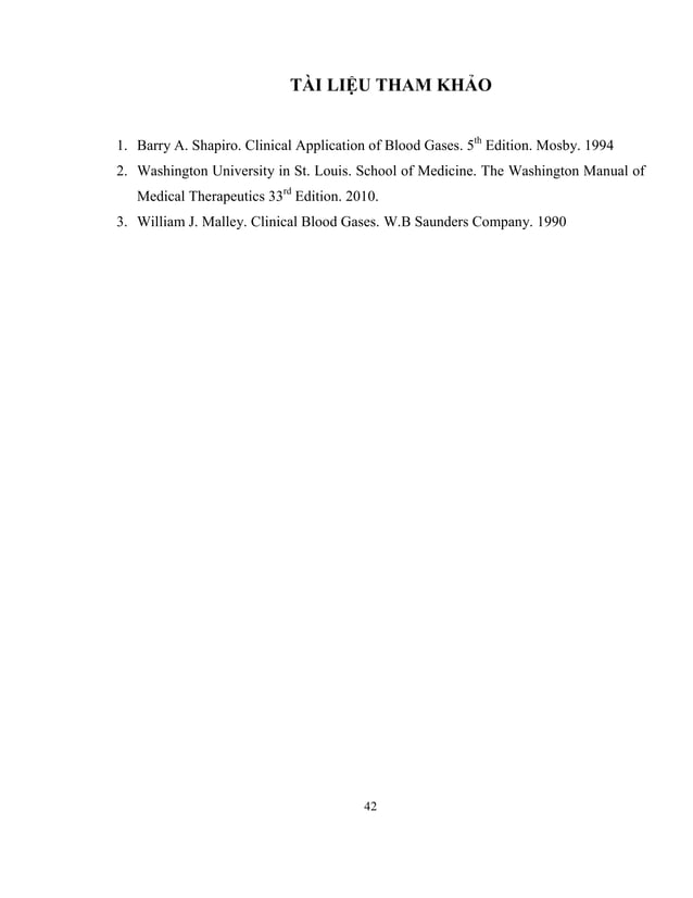 KHÍ MÁU ĐỘNG MẠCH | PDF