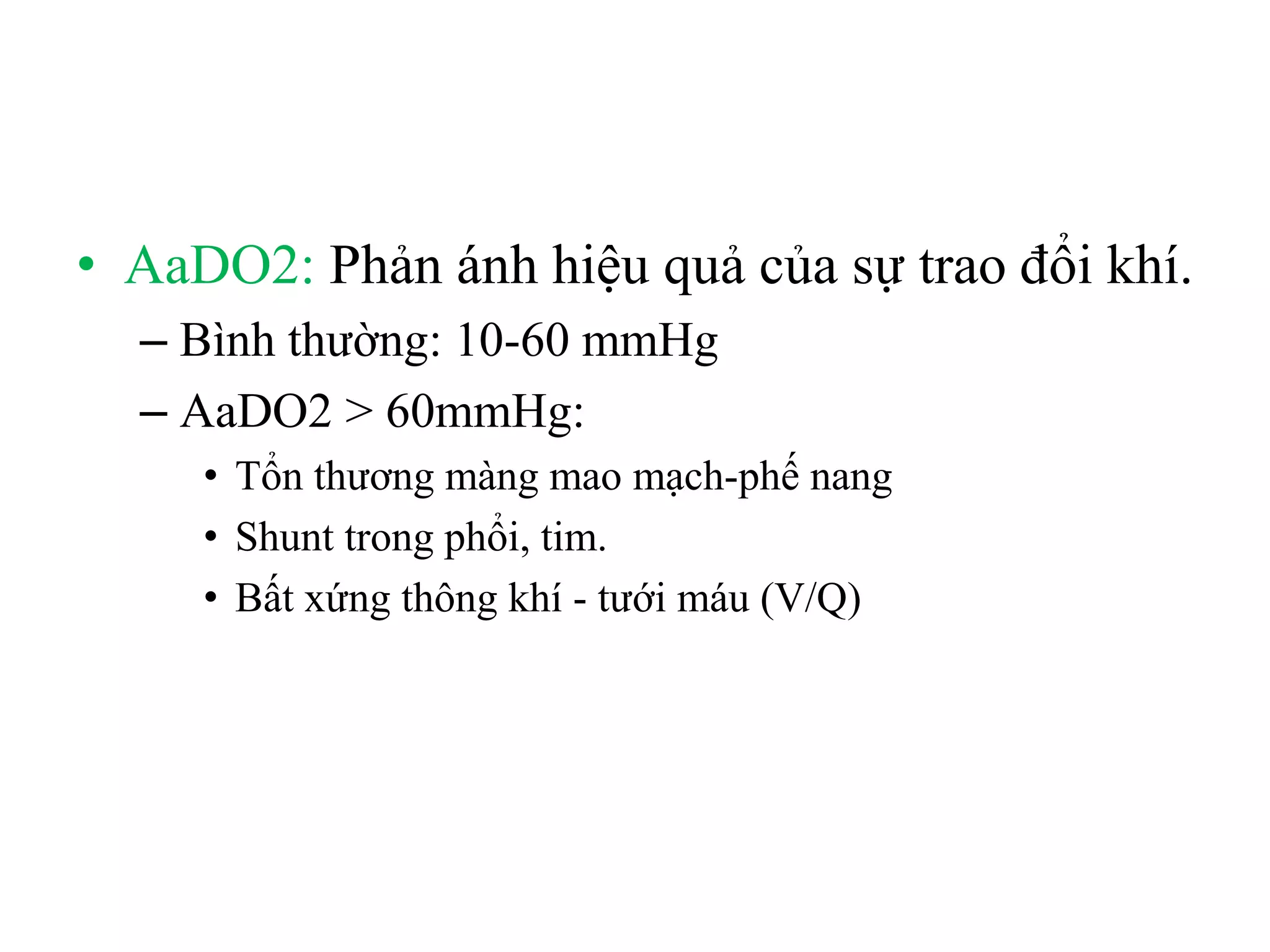 PHÂN TÍCH KHÍ MÁU ĐỘNG MẠCH | PDF