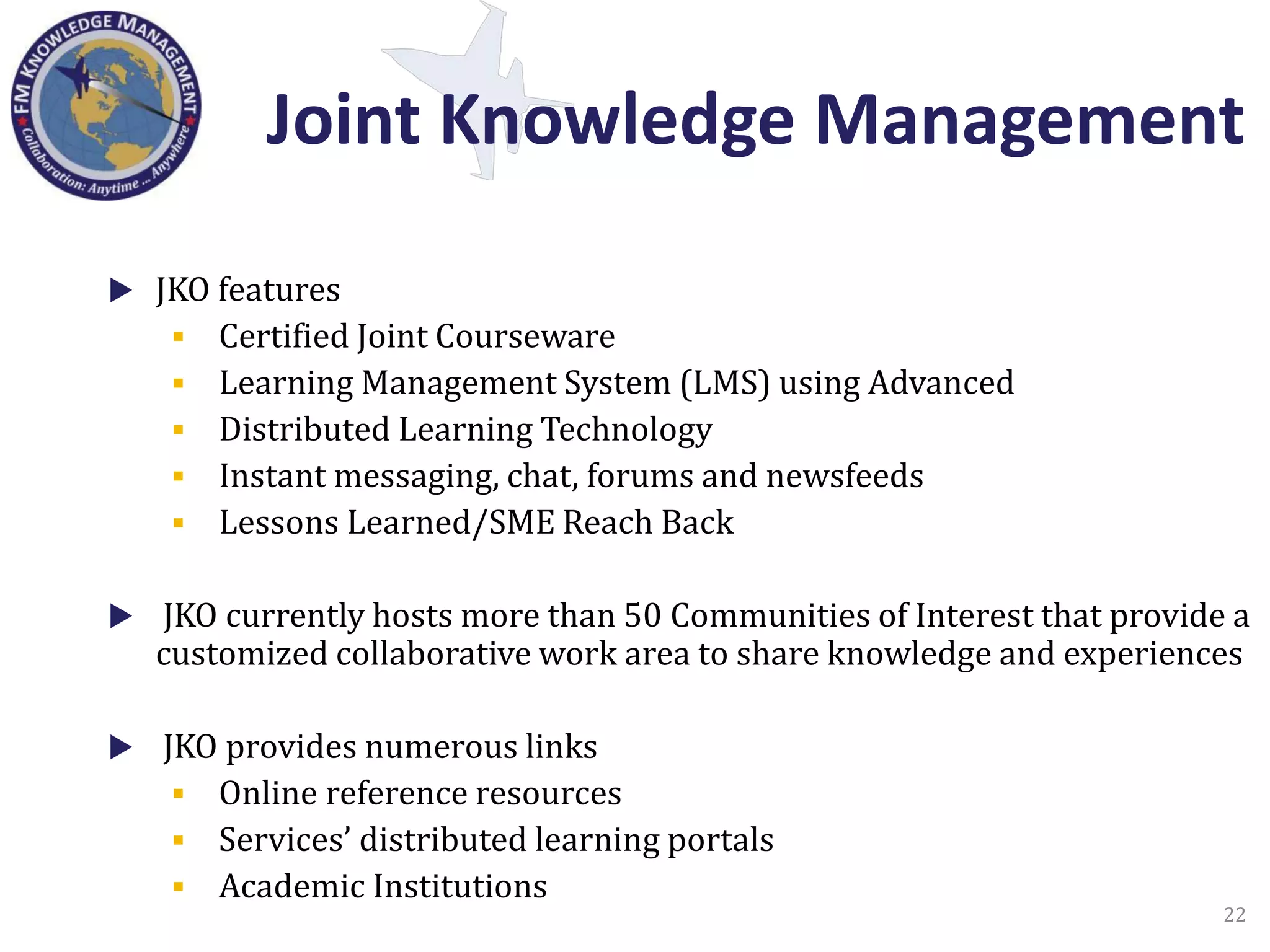 Knowledge Management in the Department of Defense | PDF