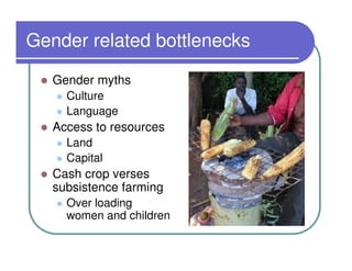 KMDP Value chain approach to gender | PPT
