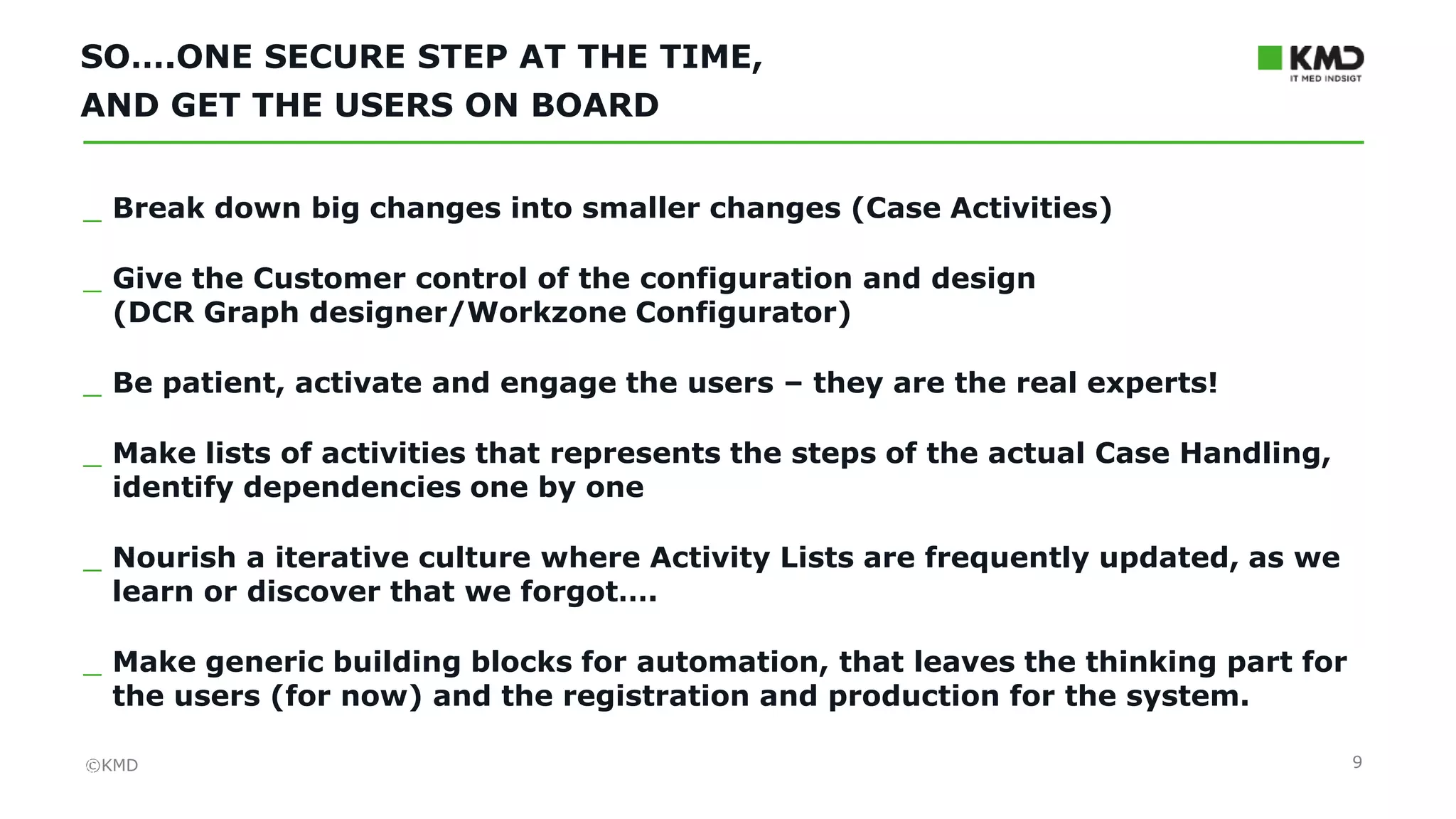 Kmd workzone - an evolutionary approach to revolution | PDF ...