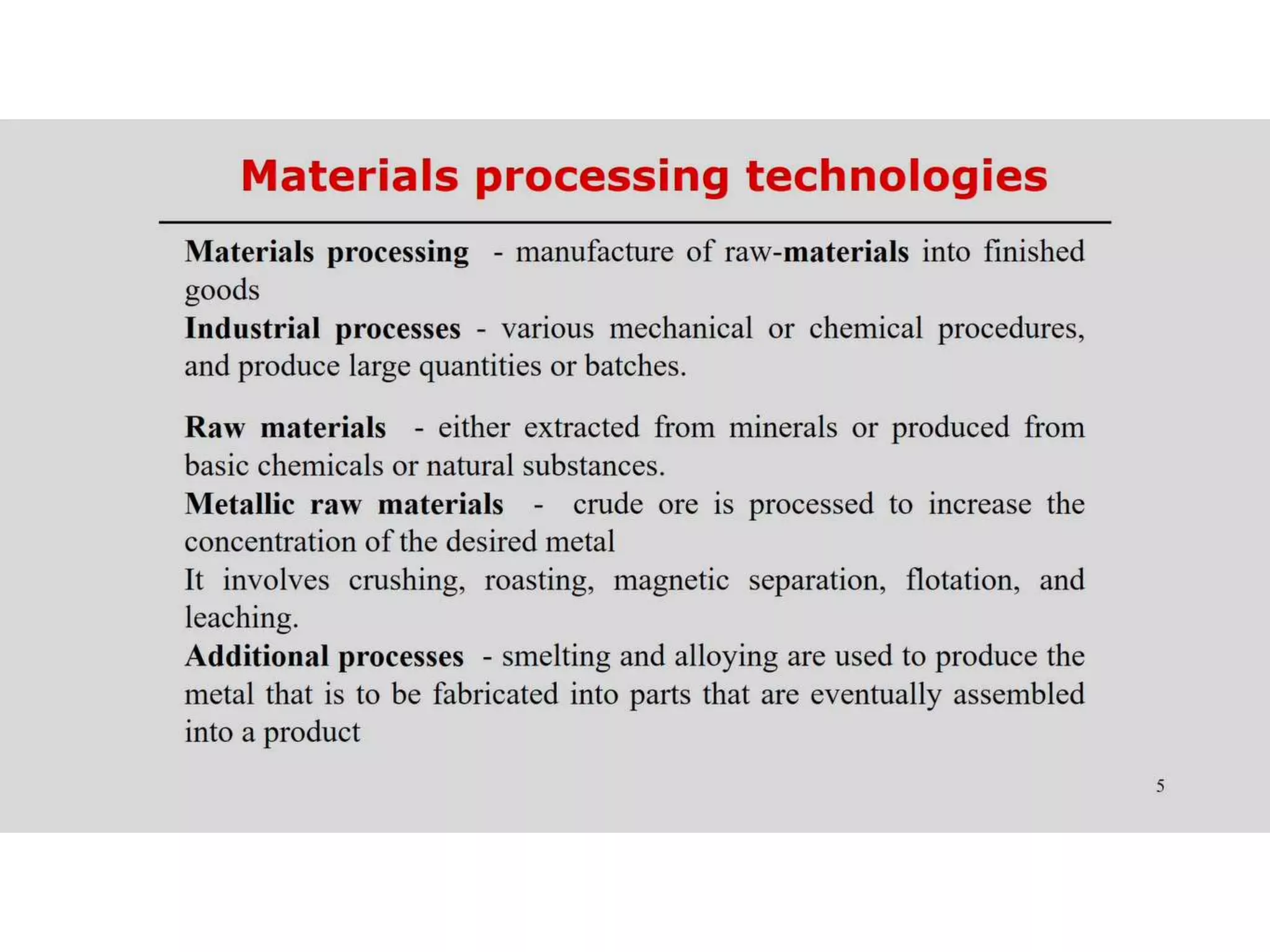 Introduction of Manufacturing Process | PPT