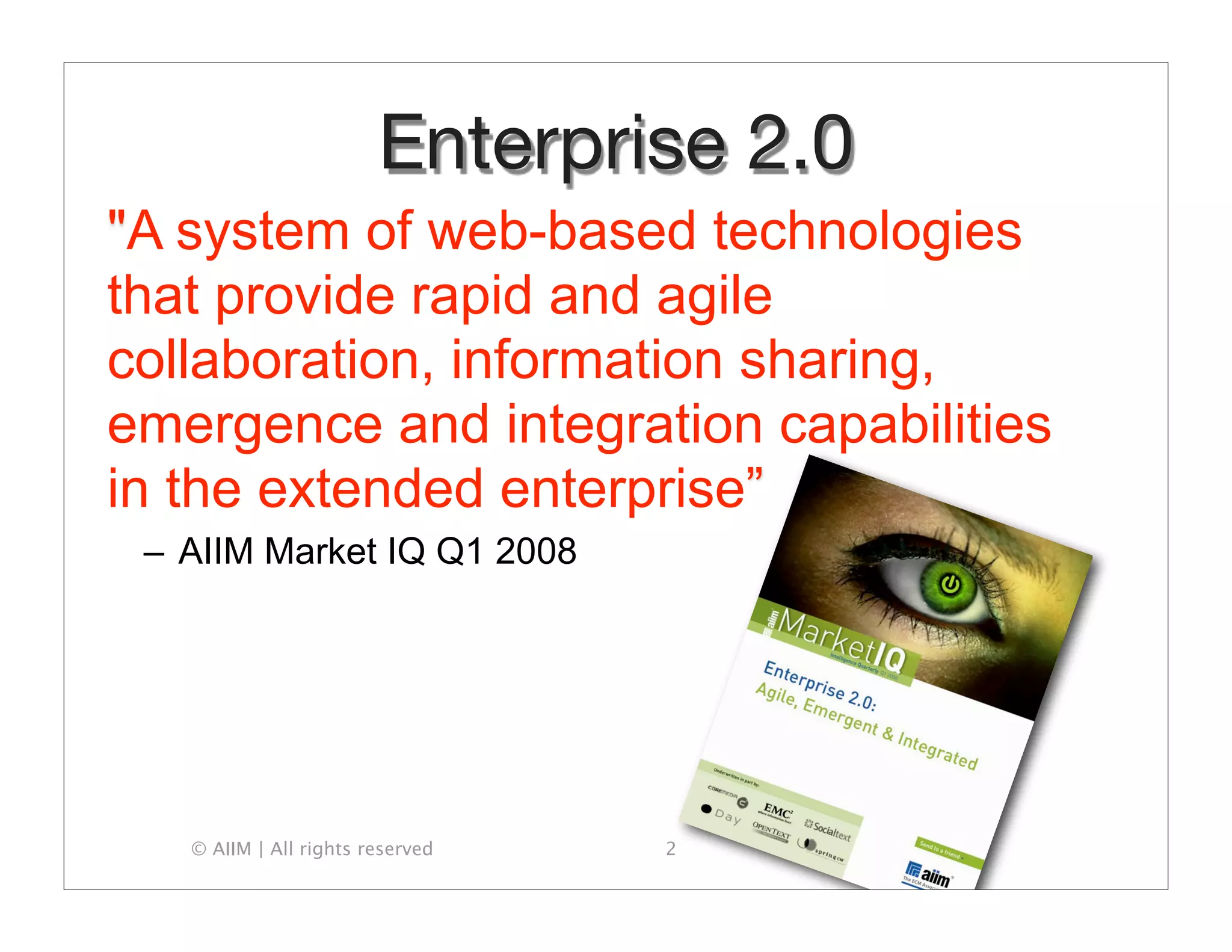 Knowledge Management 2.0 - Enterprise 2.0 | PDF