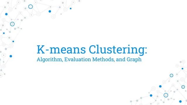 K-means Clustering || Data Mining | PPTX
