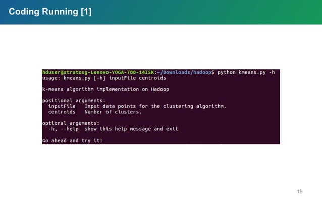k-means algorithm implementation on Hadoop | PPT
