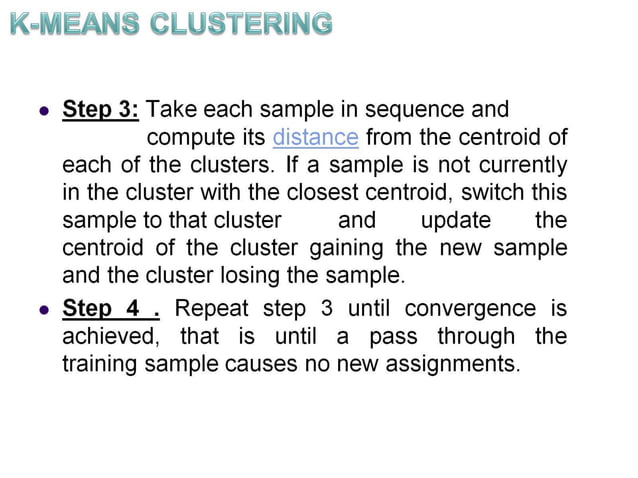 K means clustering | PPT