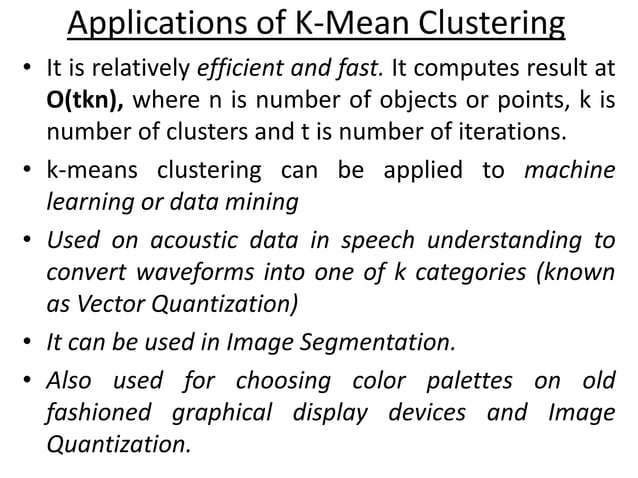 K means clustering | PPT