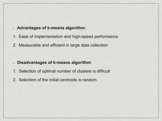 K means clustering algorithm | PPT