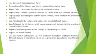 K Means Clustering in ML.pptx | Computing | Technology & Computing