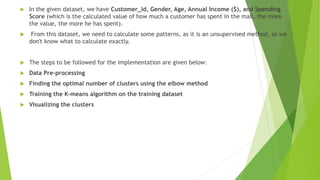 K Means Clustering in ML.pptx | Computing | Technology & Computing