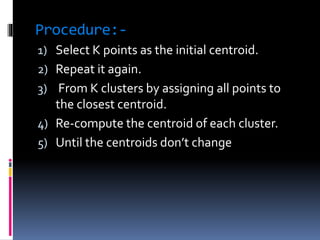 K-Means clustring @jax | PPTX | Computing | Technology & Computing