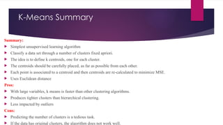 K_means ppt in machine learning concepts | PPTX