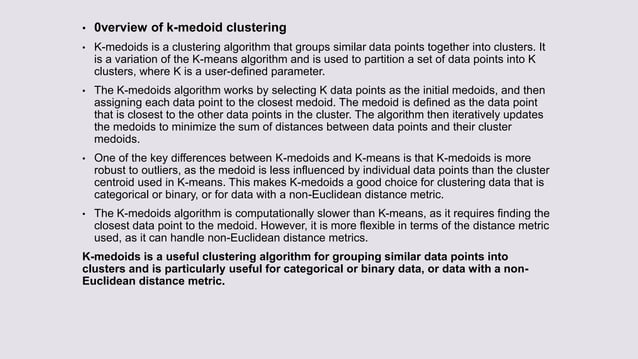 k medoid clustering.pptx | Computing | Technology & Computing
