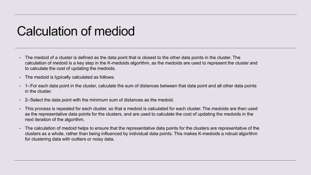 k medoid clustering.pptx | Computing | Technology & Computing