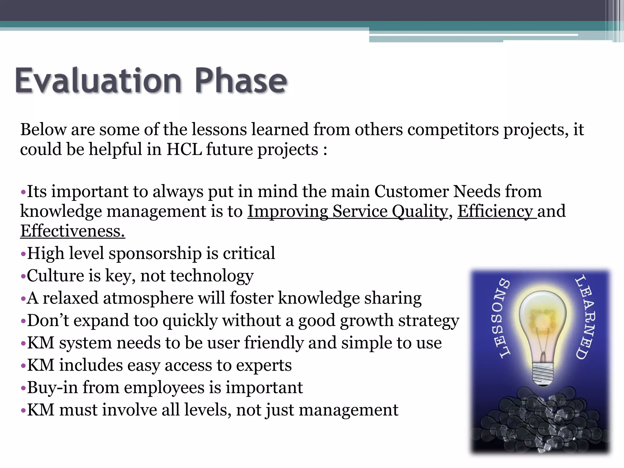 Knowledge Management Implementation Road map | PPT