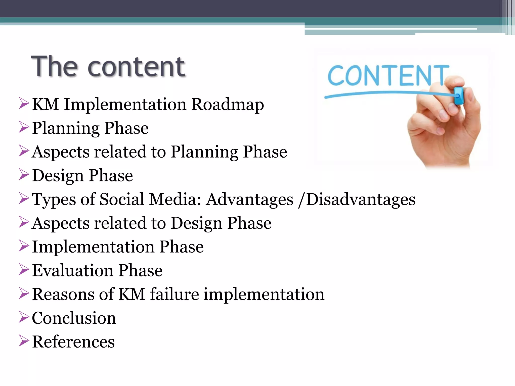 Knowledge Management Implementation Road map | PPT